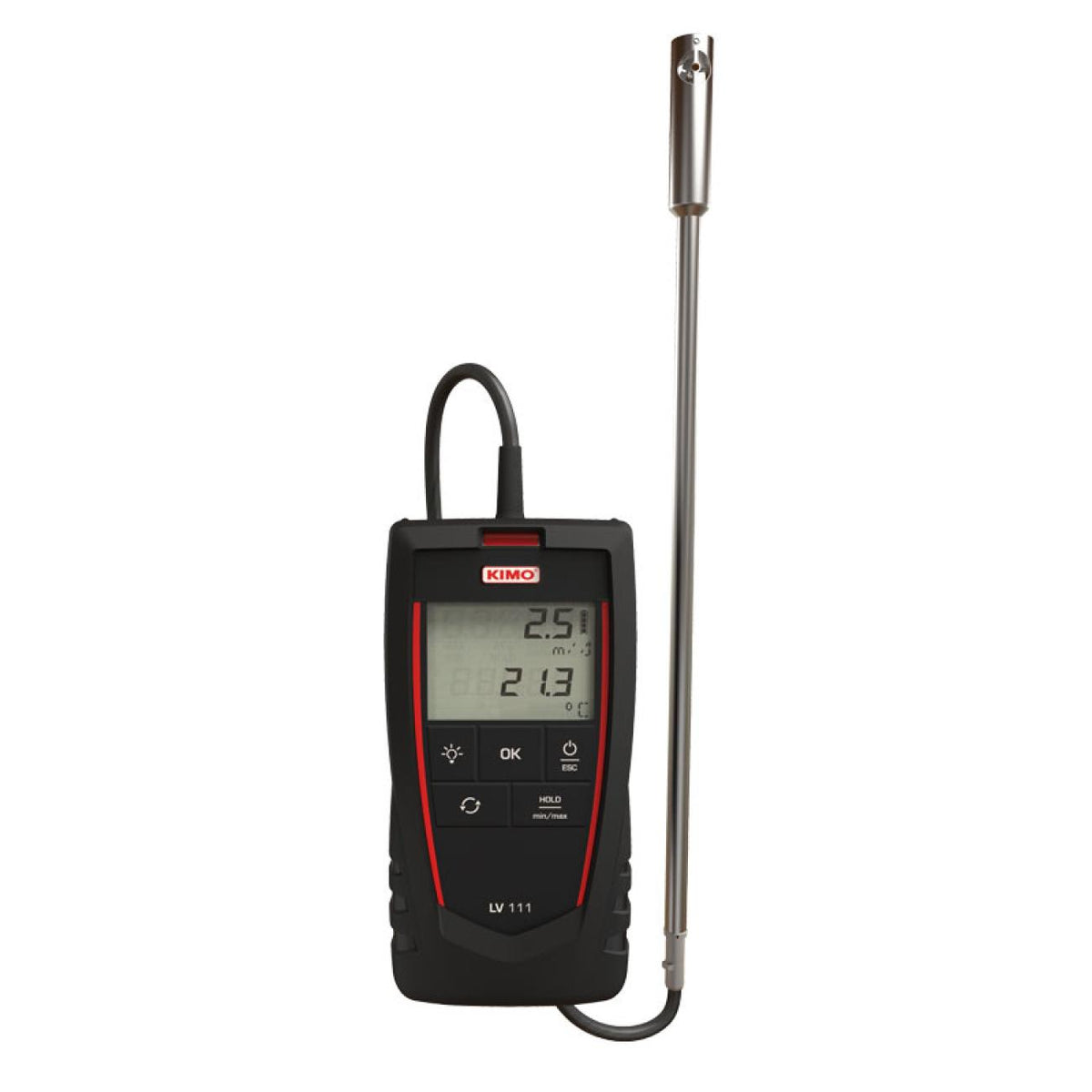 Kimo LV 111 Vane Probe Thermo-Anemometer – Accurate Air Velocity & Temperature Measurement ...