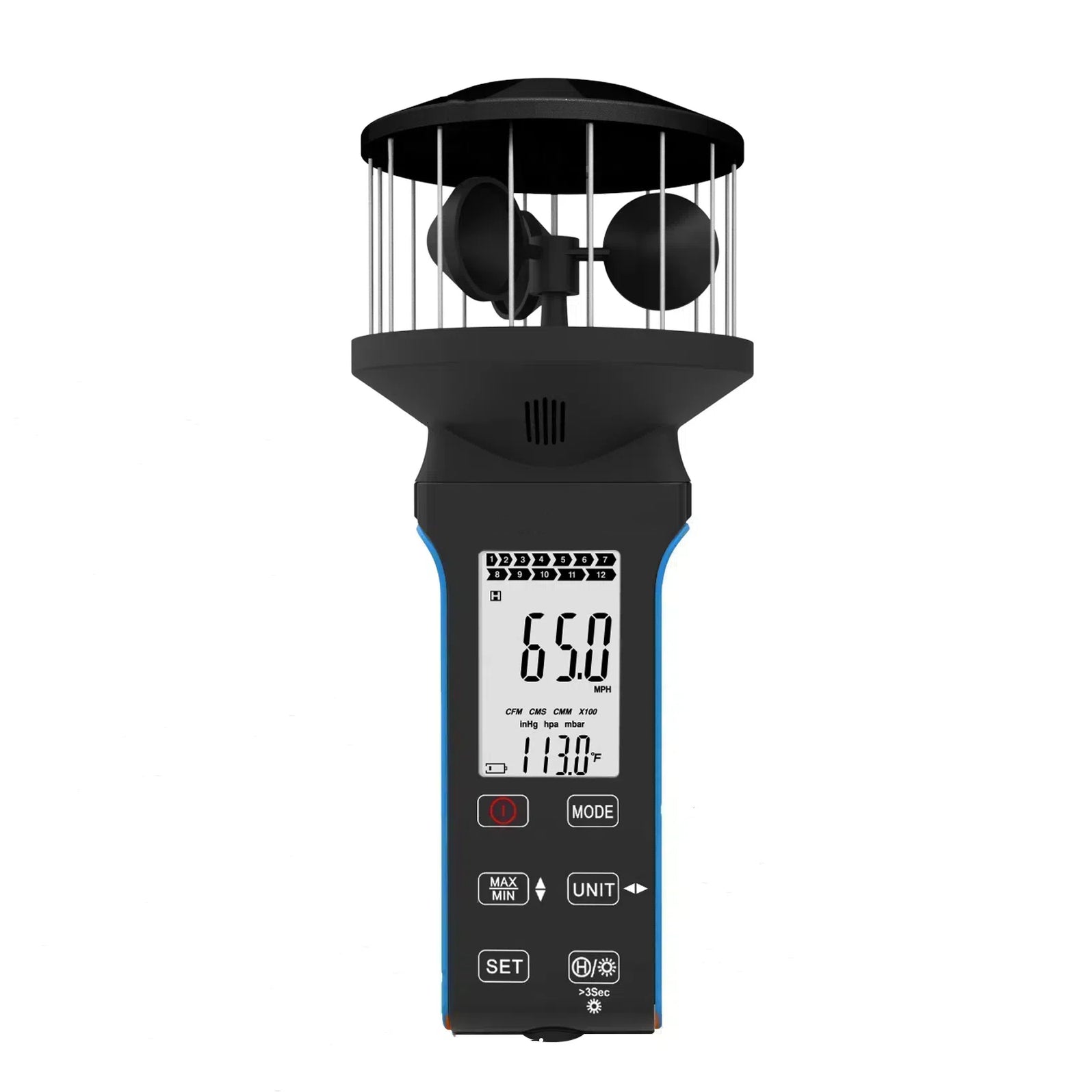 Wind Meter with Wind Direction ANE120 — Measuremart